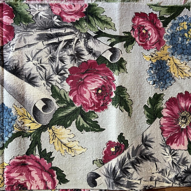 Vintage Barkcloth - Etsy