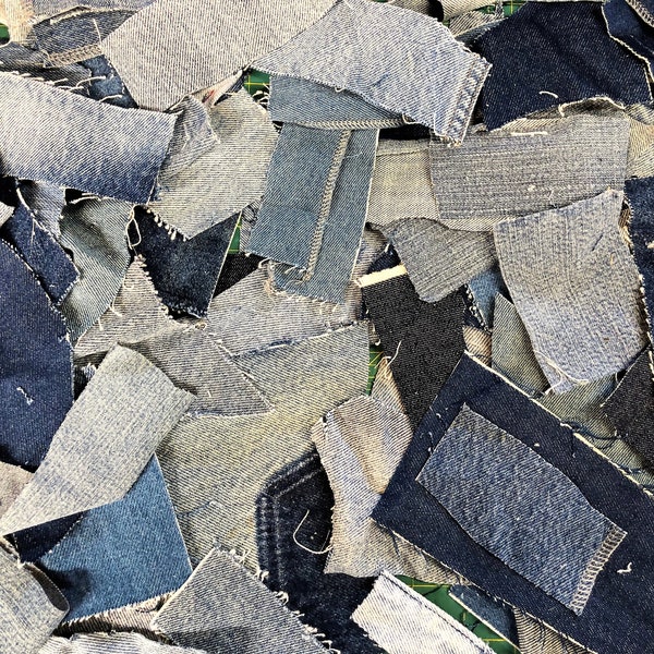 Denim Scraps - Etsy
