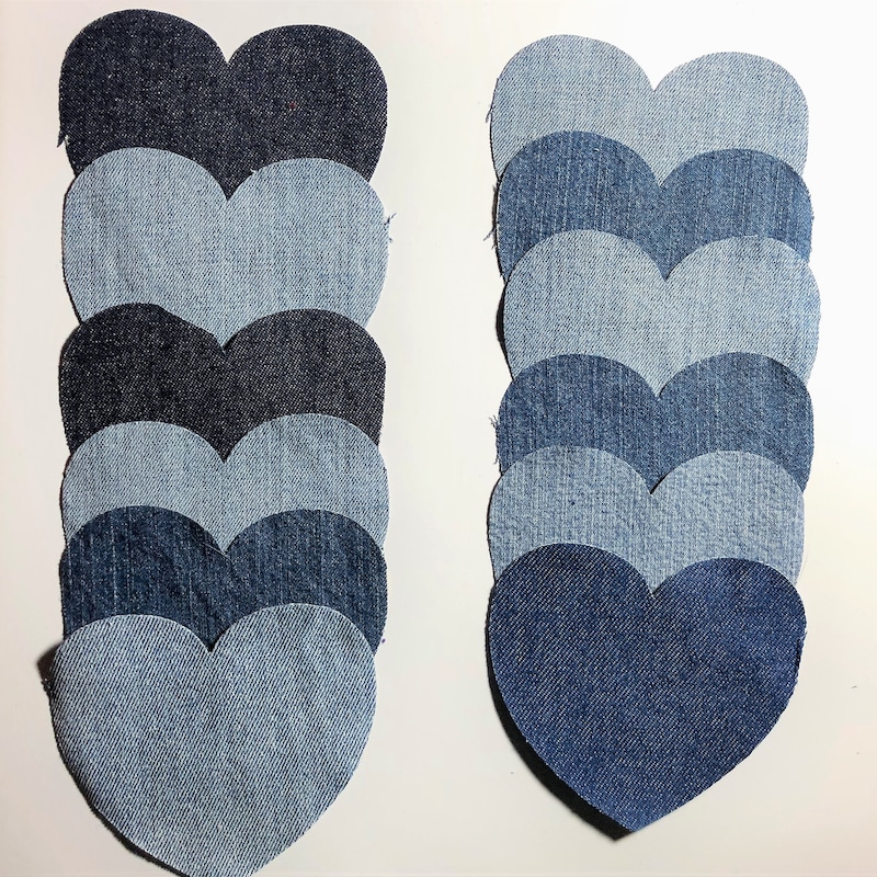 Denim Heart - Etsy
