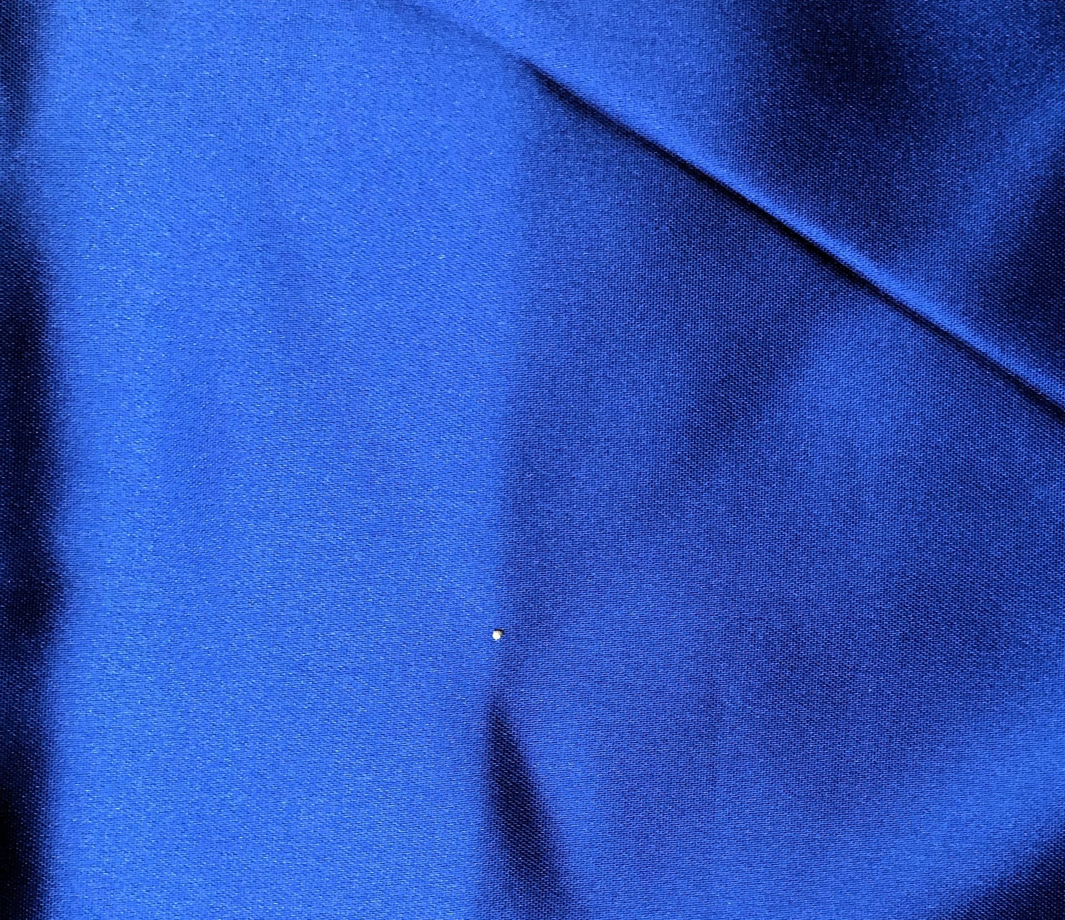 Satin Fabric, Bridal Satin, Medium Weight Satin, Sapphire Blue Satin ...