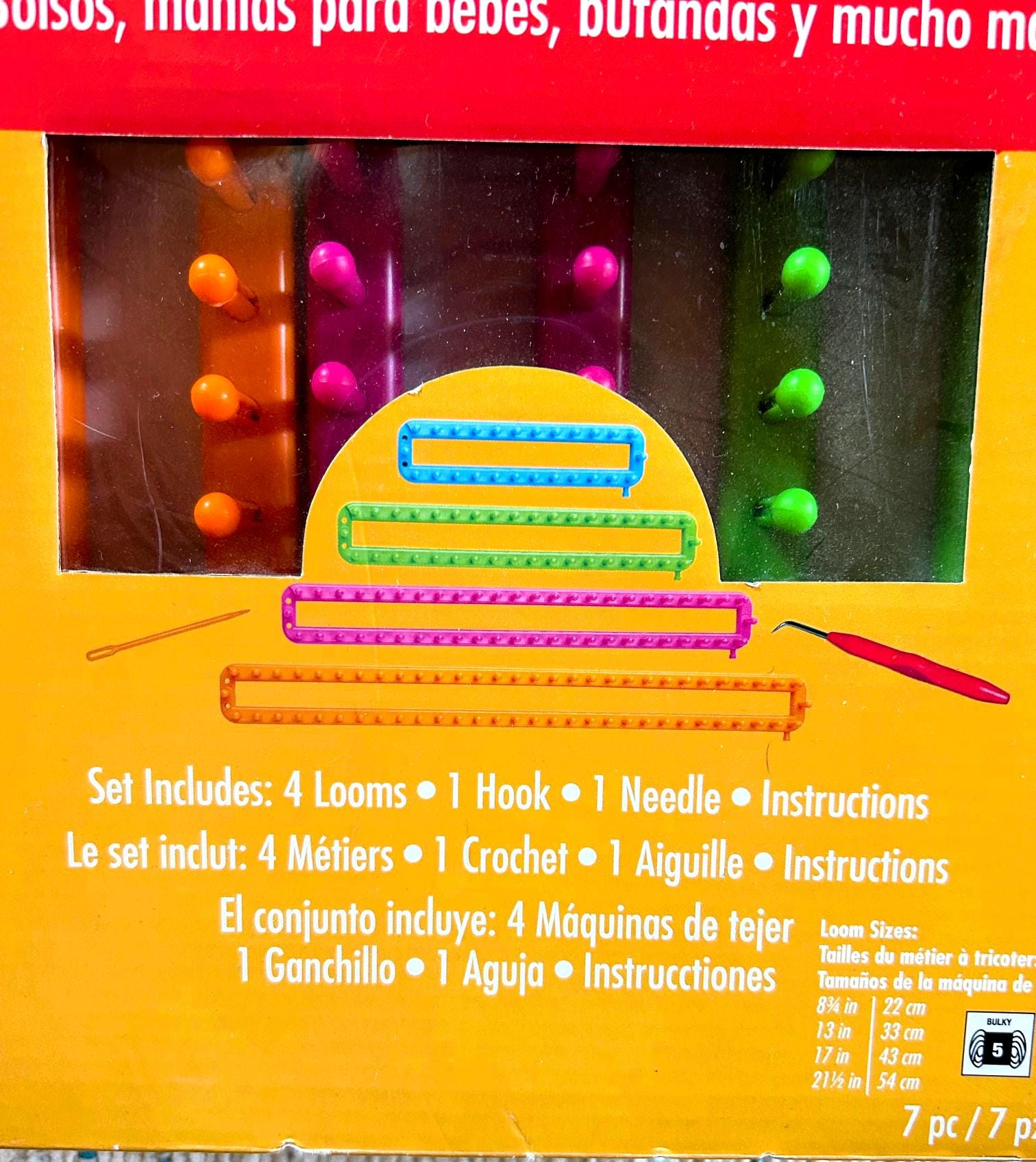 Boye Long Loom Knitting Set of 4 Kit, Long Knitting Looms,loom Knitting ...