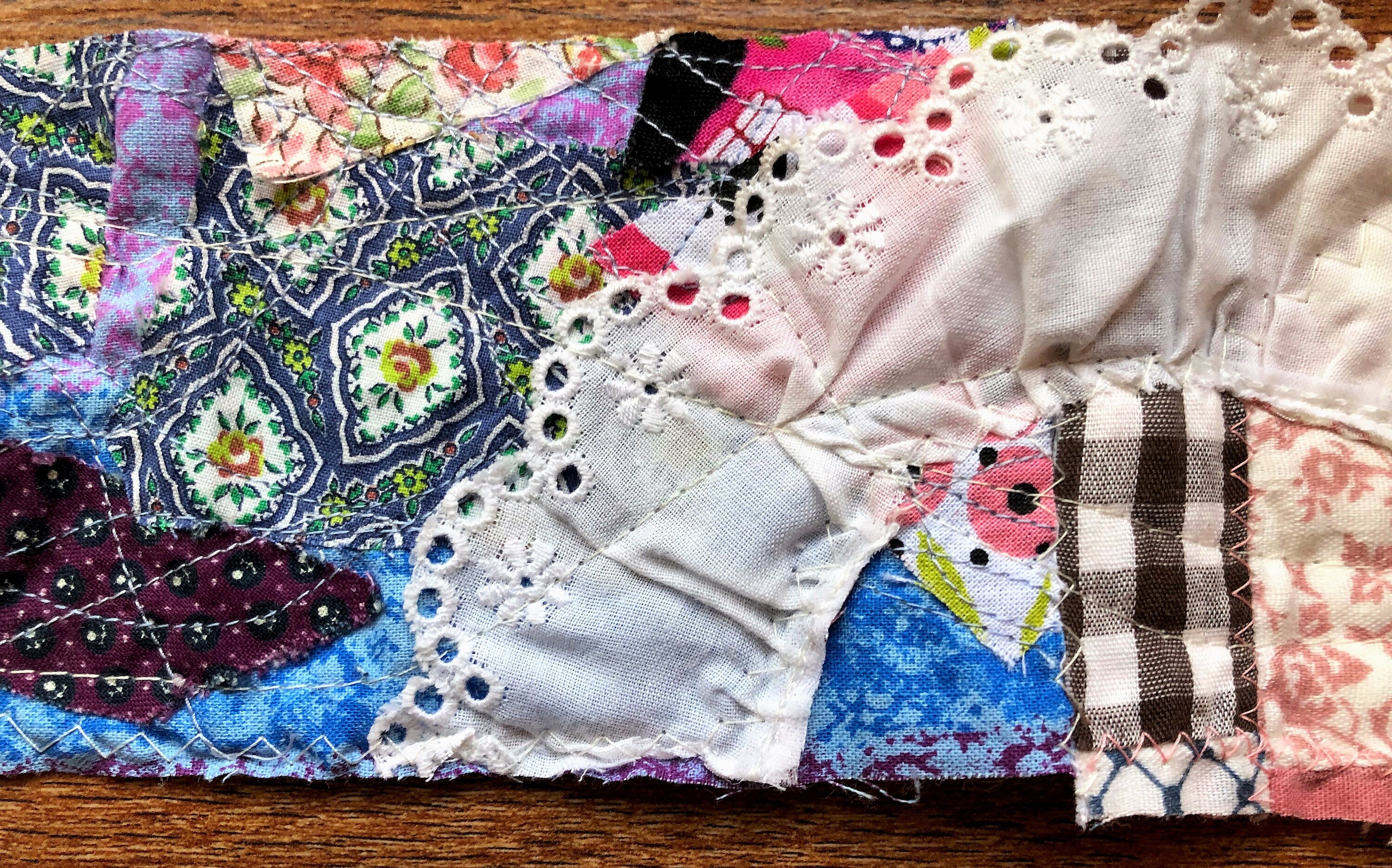 Junk Journal Snippet Roll 32 Inch Roll Textile Art Strip - Etsy