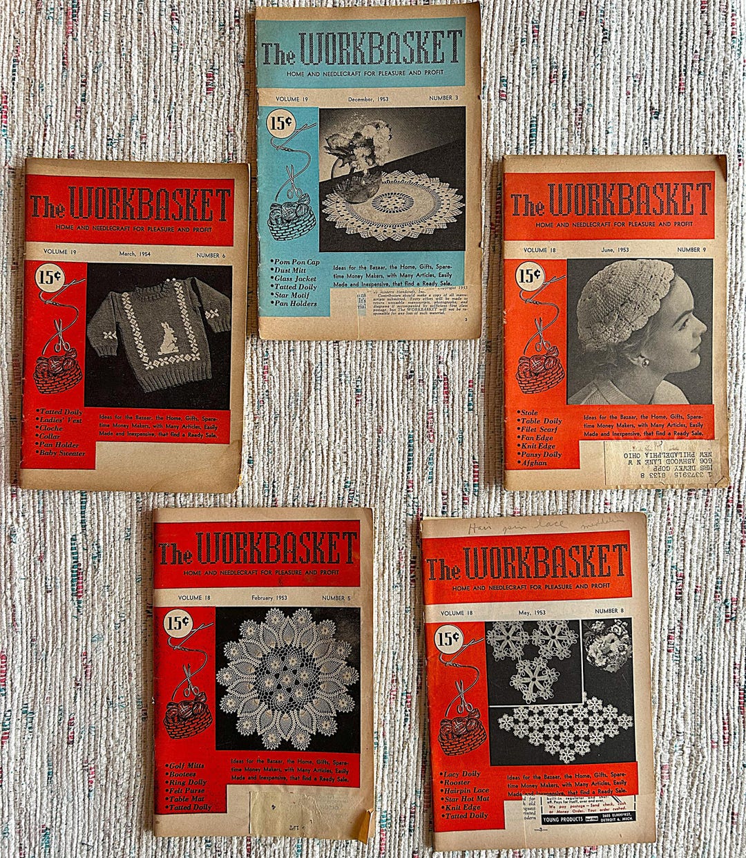 Workbasket Magazines 5 Issue Bundle, Vintage Workbasket Magazines ...