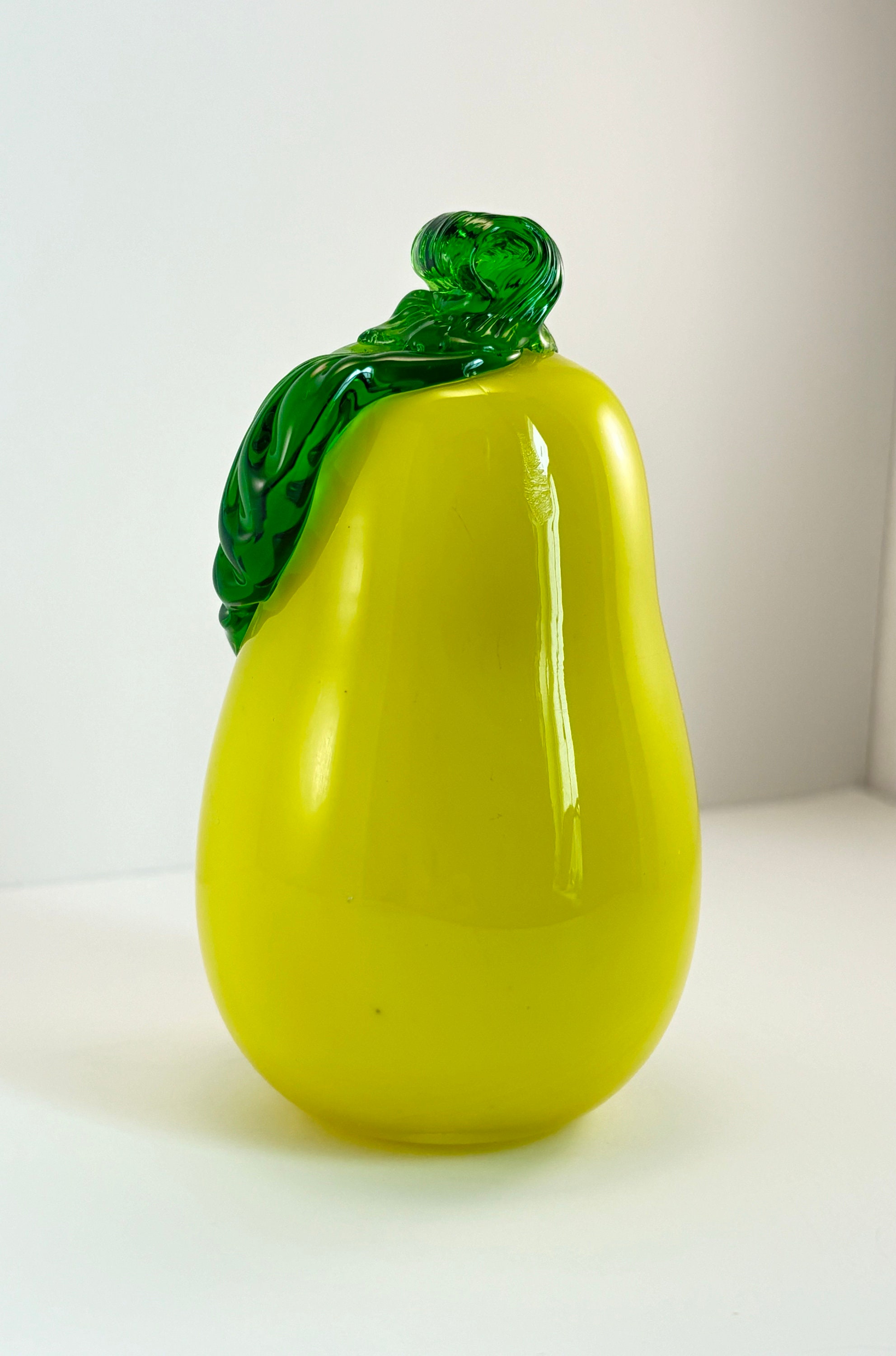 Murano-style Hand-blown Pear Art Glass Paperweight - Etsy