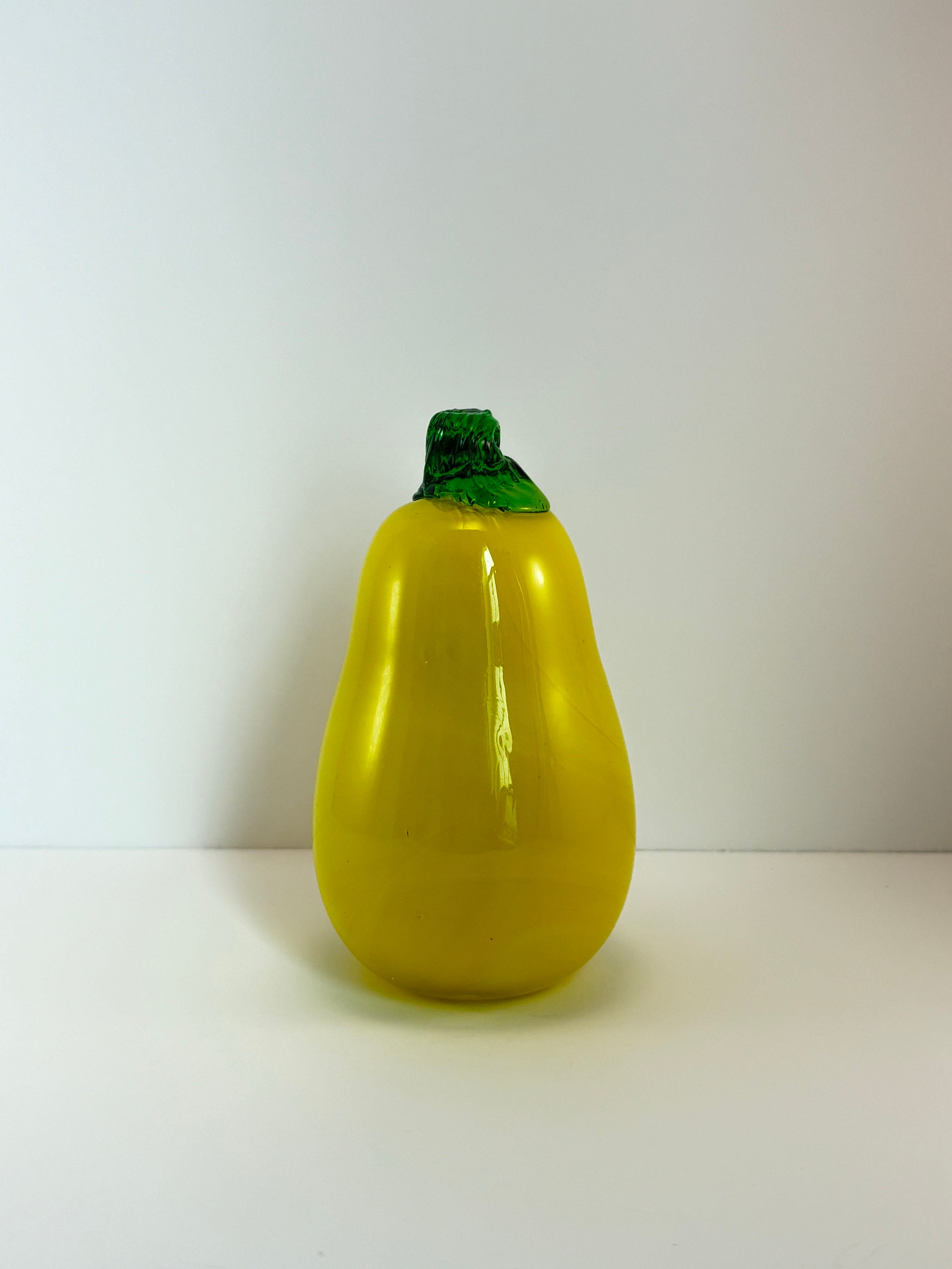 Murano-style Hand-blown Pear Art Glass Paperweight - Etsy