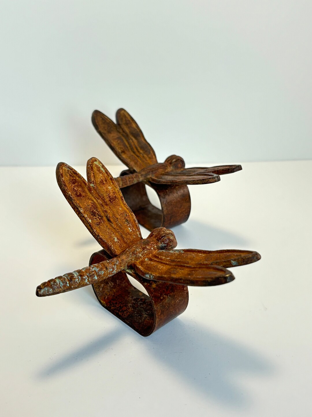 Vintage-style Cast Iron Dragonfly Napkin Rings - Etsy
