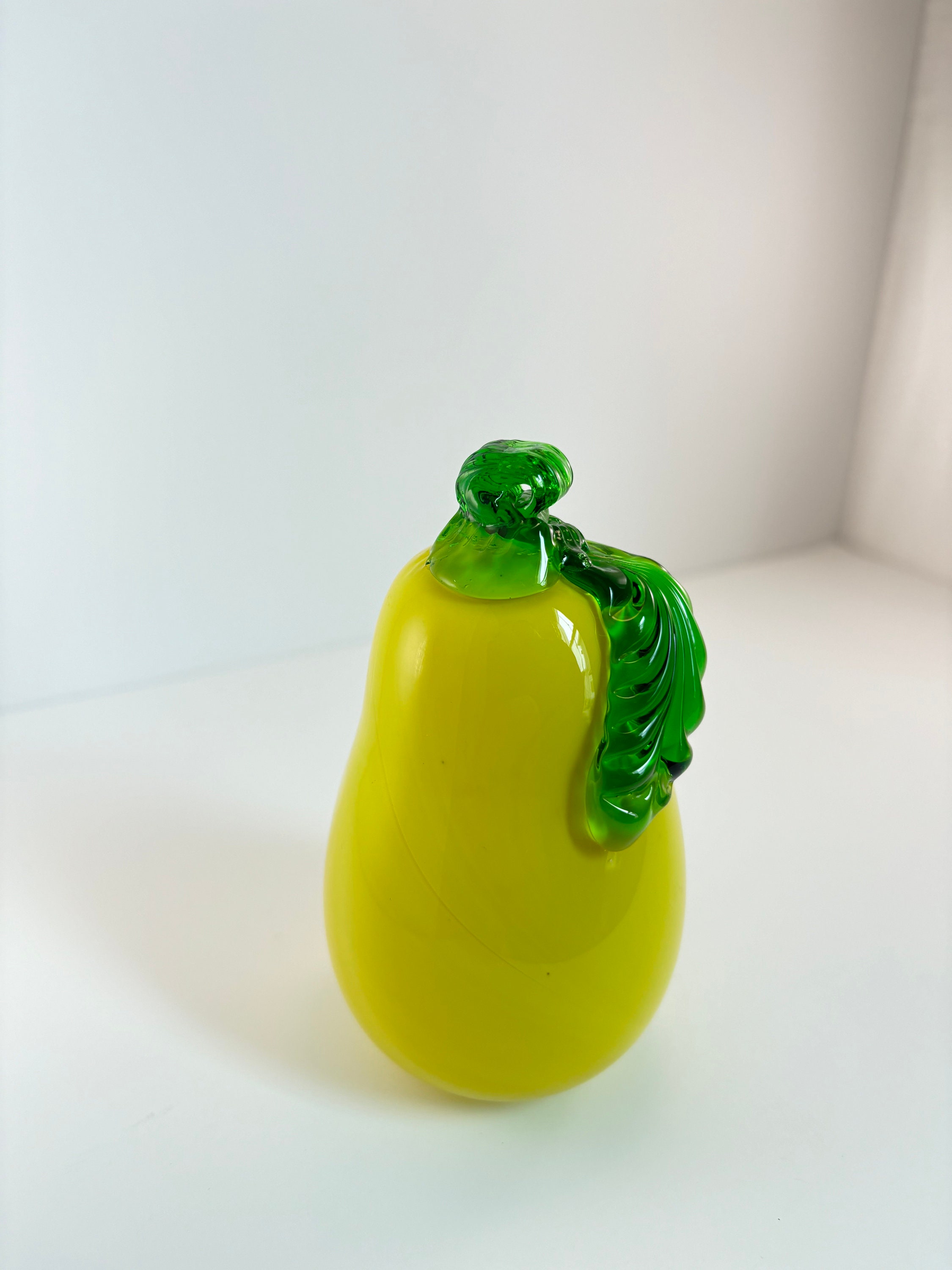 Murano-style Hand-blown Pear Art Glass Paperweight - Etsy