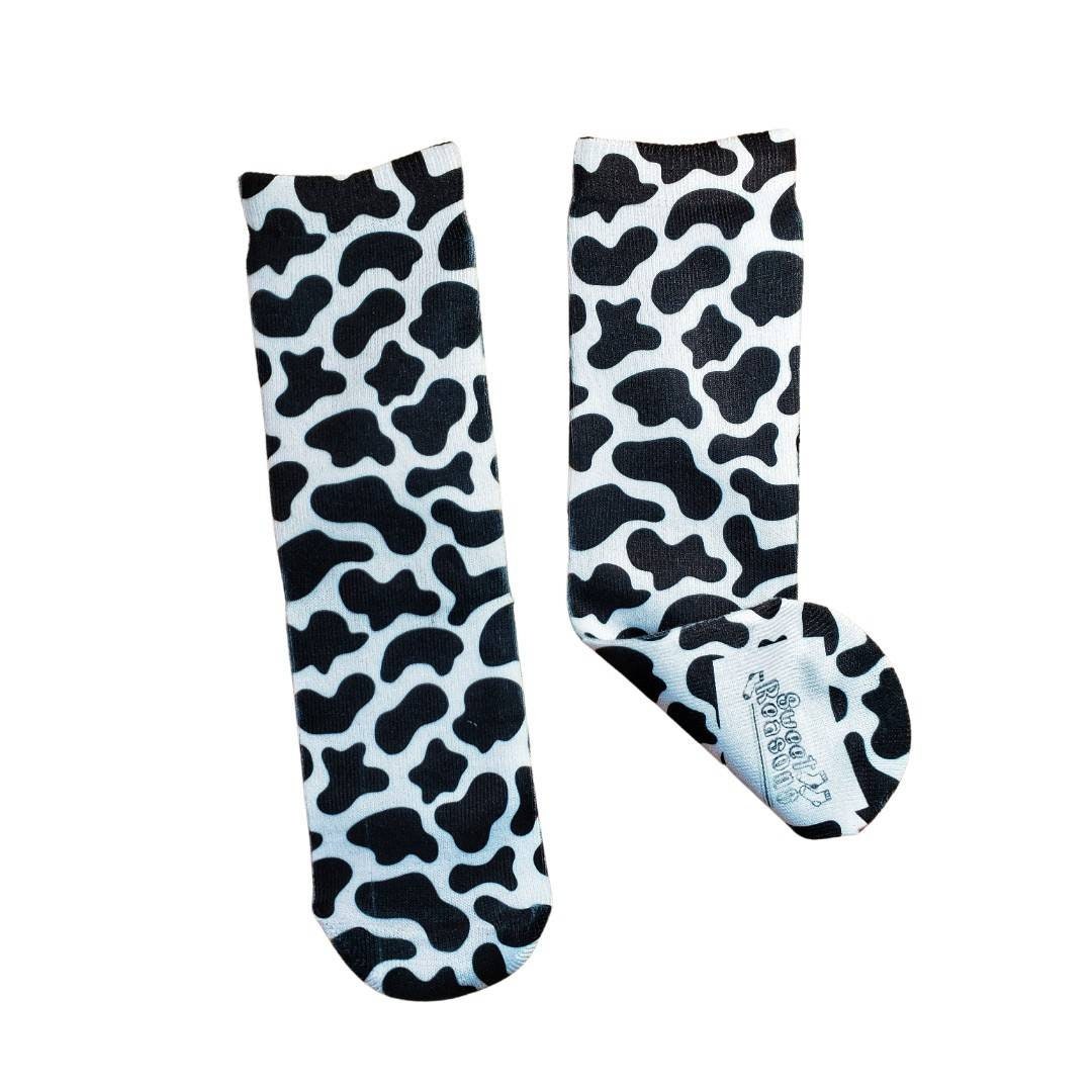 Cow Print Socks for All Ages Sublimation Gender Neutral - Etsy