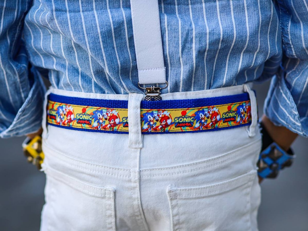 Sonic and Tails Belt. Adjustable Fashion Belt for Ages Toddler to Adult ...