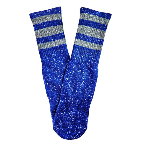 Silver Glitter Socks - Etsy