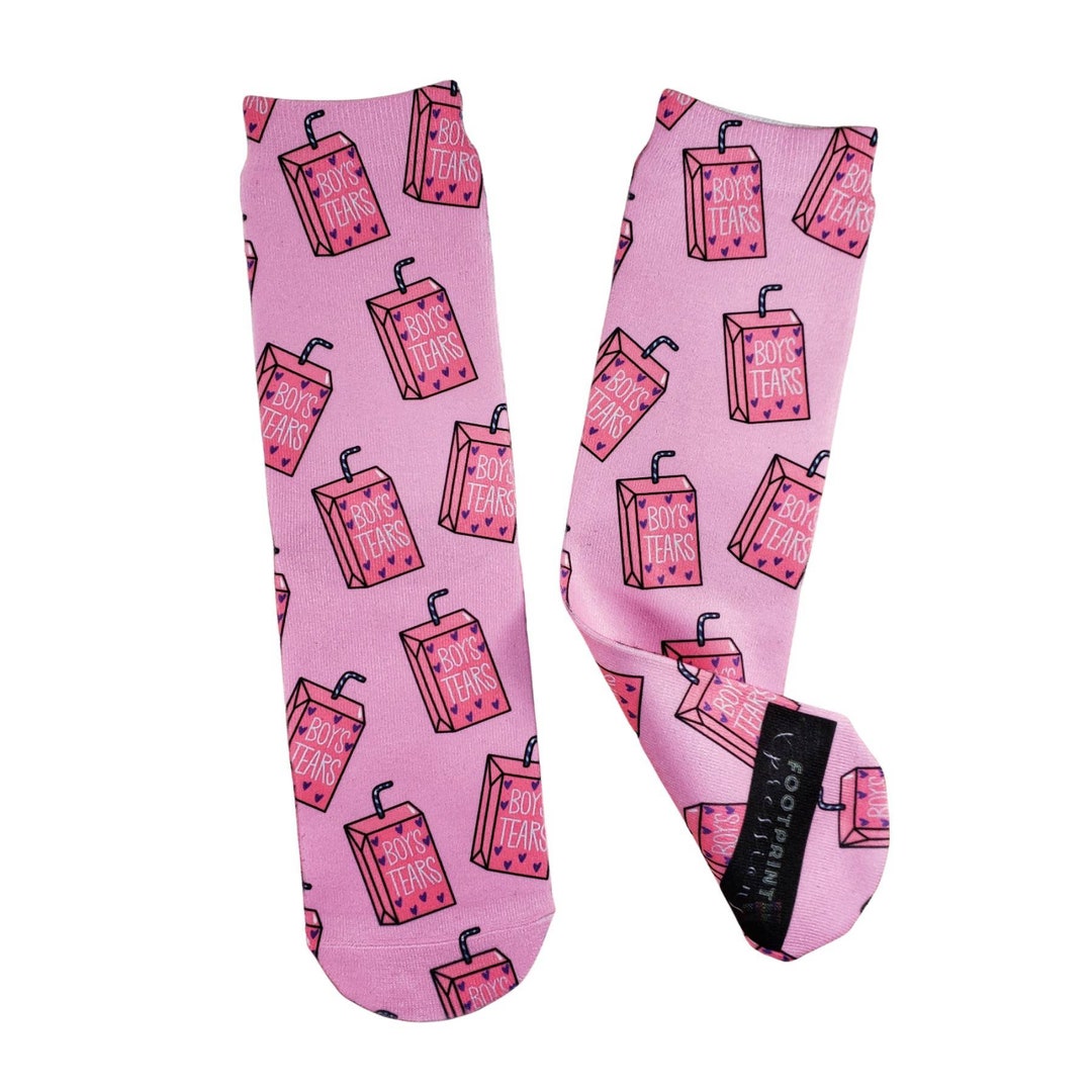 Boys Tears Juice Box Socks, 80s Fashion for All Ages, Sublimation ...