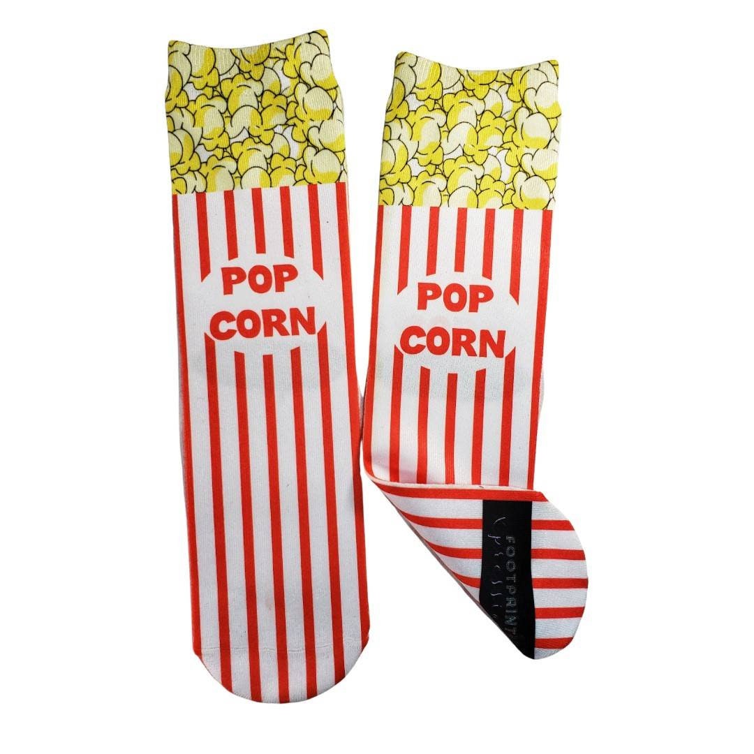 Popcorn Socks, 80s Fashion for All Ages, Sublimation, Gender Neutral ...