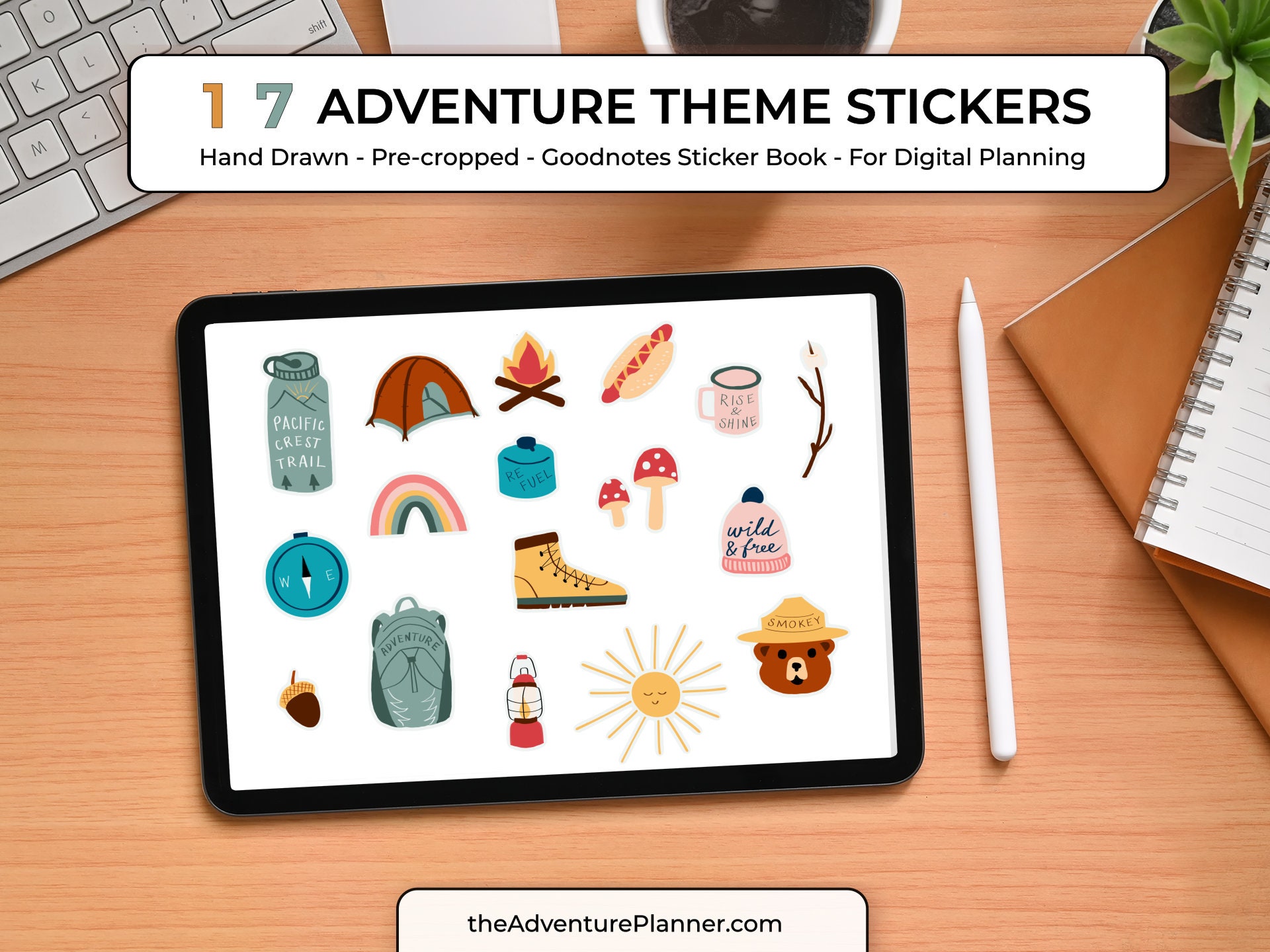 Adventure Digital Stickers Pack, Goodnotes Sticker Book, Planner ... Adventure Digital Stickers Pack, Goodnotes Sticker Book, Planner ...