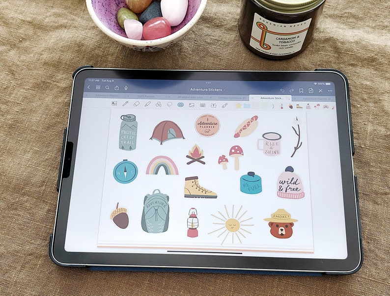 Adventure Digital Stickers Pack, Goodnotes Sticker Book, Planner ...