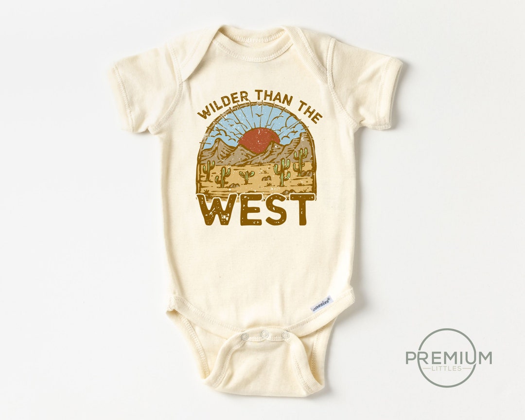 Wilder Than the West Baby Onesie® - 100% Cotton - Cream Color ...