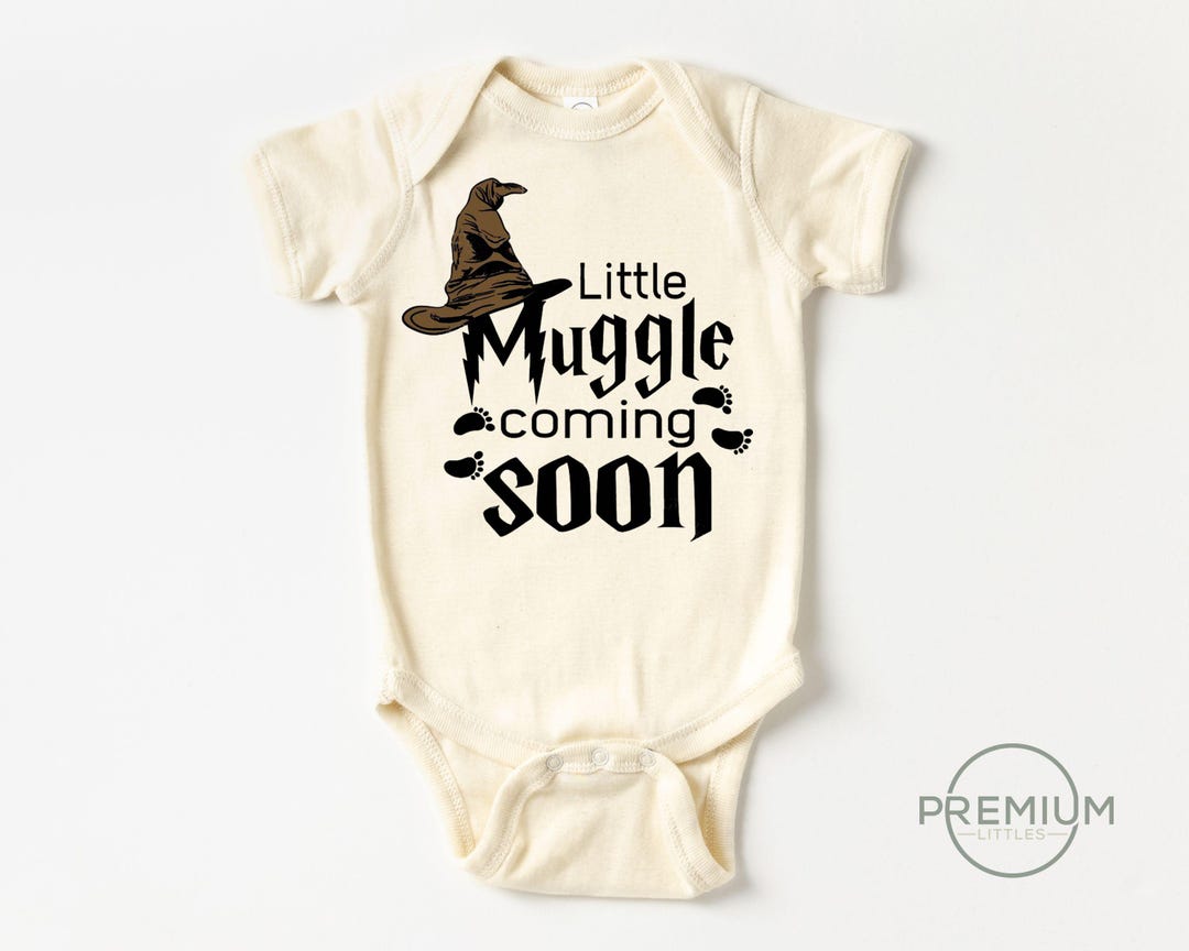 Little Muggle Coming Soon Onesie® 100% Premium Cotton Ships Next Day - Etsy