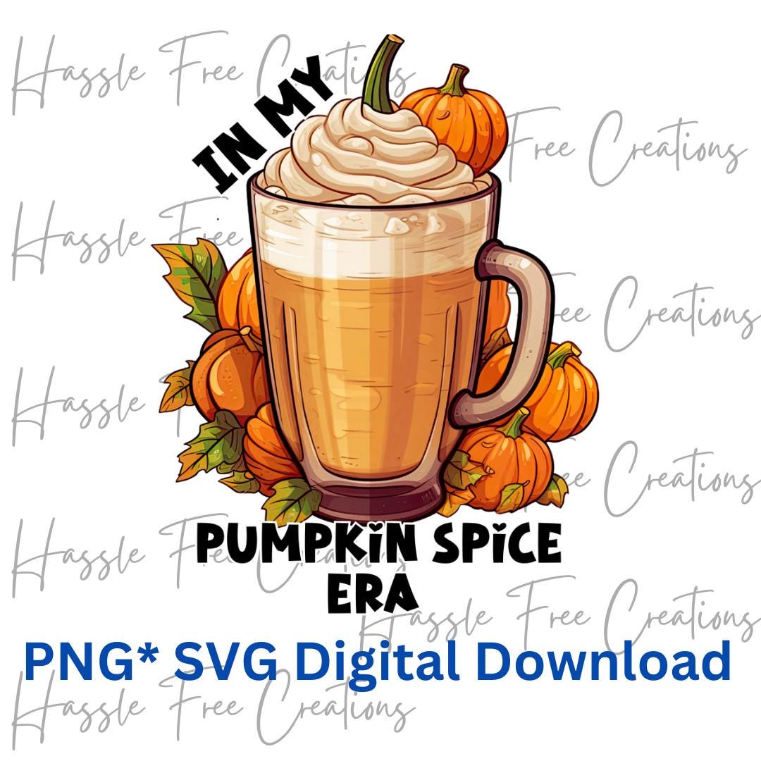 In My Pumpkin Spice Era Digital Download|halloween |fall |sticker Shirt ...