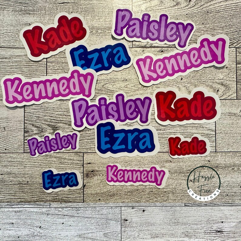 Custom Name Stickers | Back to School | Name Labels - Etsy