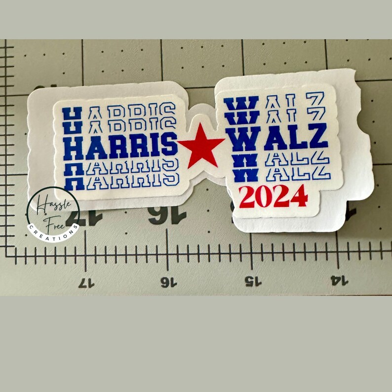 Harris Walz Vinyl Sticker Political Election 2024 Cat Ladies Democrat ...