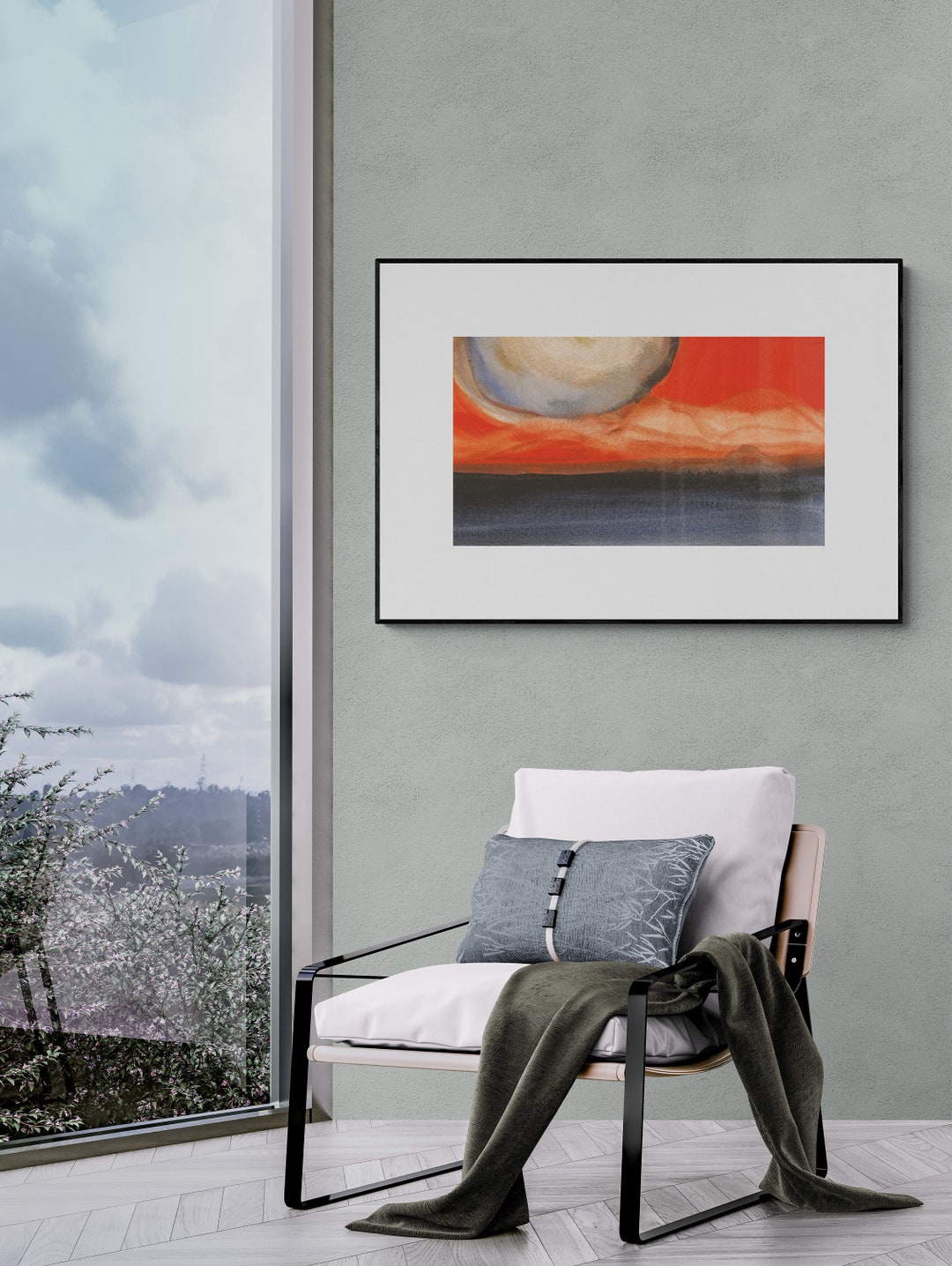 Final Descent Abstract Art Print, Wall Art in a Horizontal Format for ...