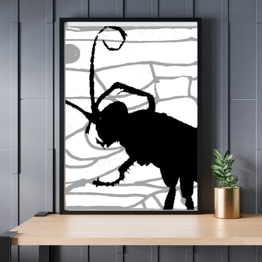 Ode to Tim Burton Insect Wall Art, Fantasy Black and White Wall Art ...