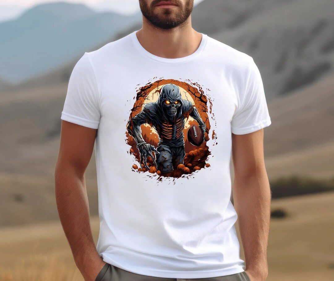 Zombie American Football Player, Zombie American Football Tshirt,trap ...