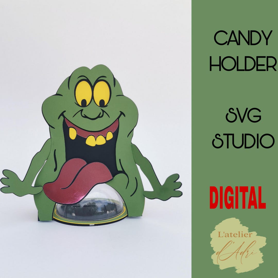 DIGITAL_ Halloween Candy Holder/ Dome Size 8cm/ Open and Close System ...