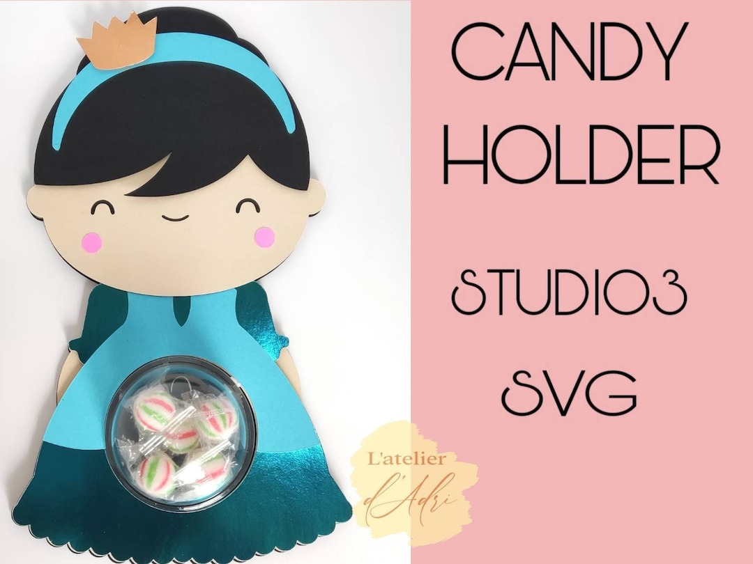 Digital-candy Holder Princess/ Sweet Princesse/ Svg for Cricut _studio ...