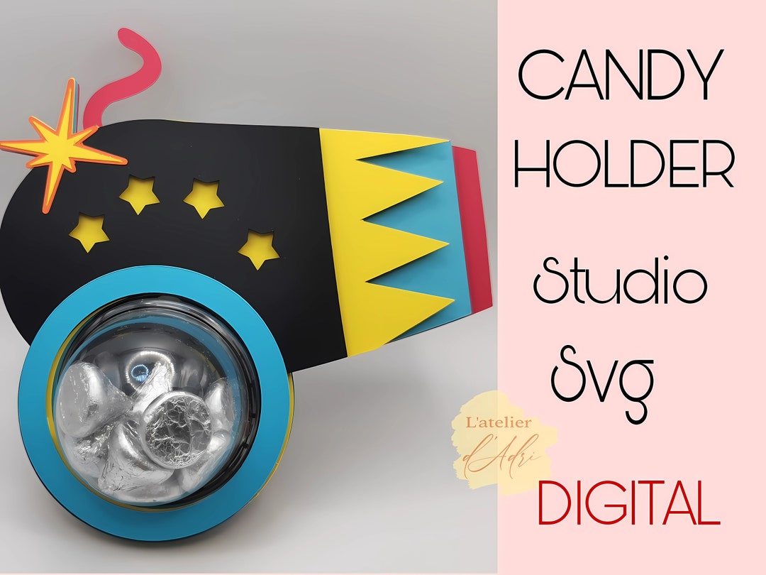 DIGITAL_ Candy Holder Circus/ Svg Circus/ Carnival Party/ Circus Cannon ...