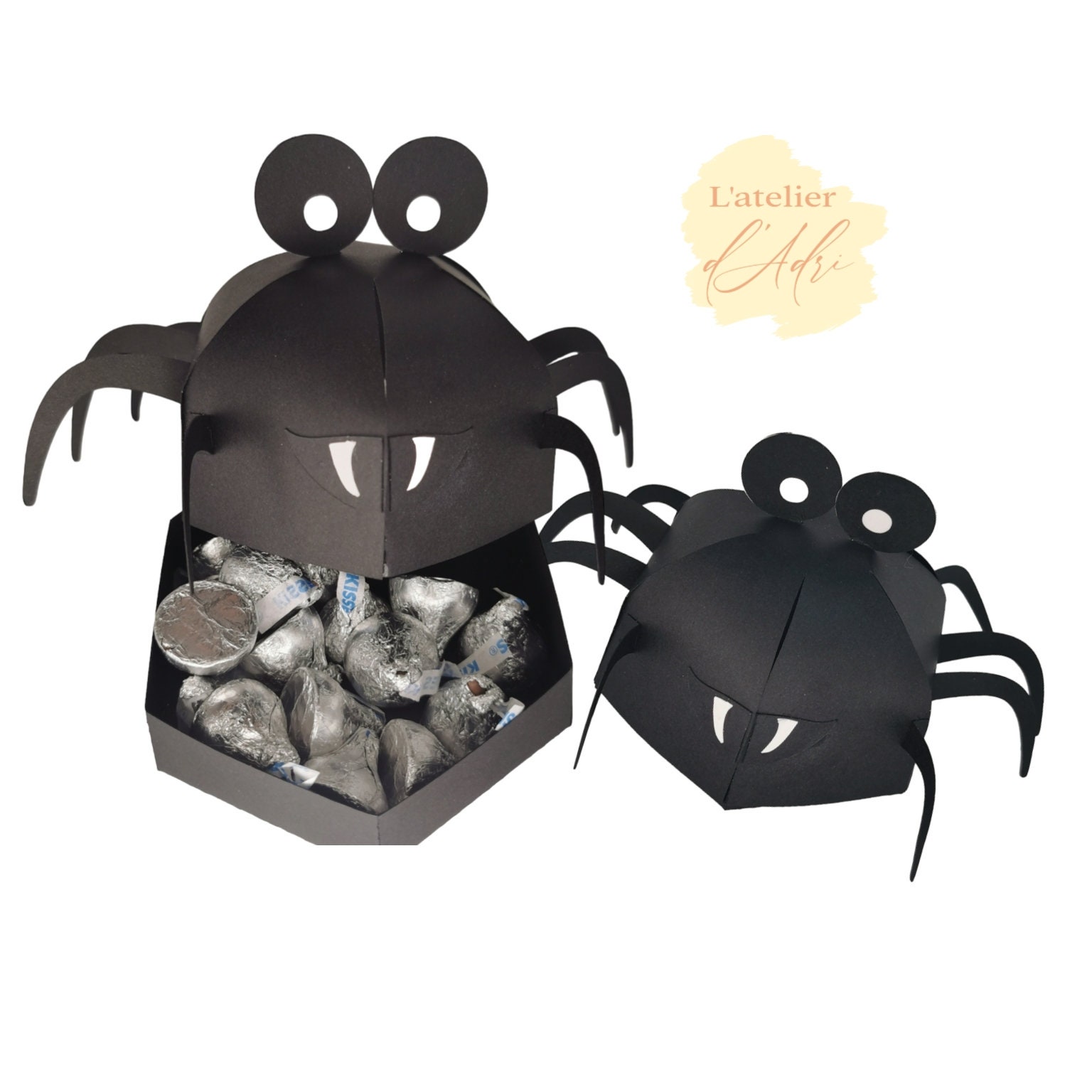 Digital Spider Box Bag SVG Pour HALLOWEEN/ Fête Danniversaire/ Boîte ...
