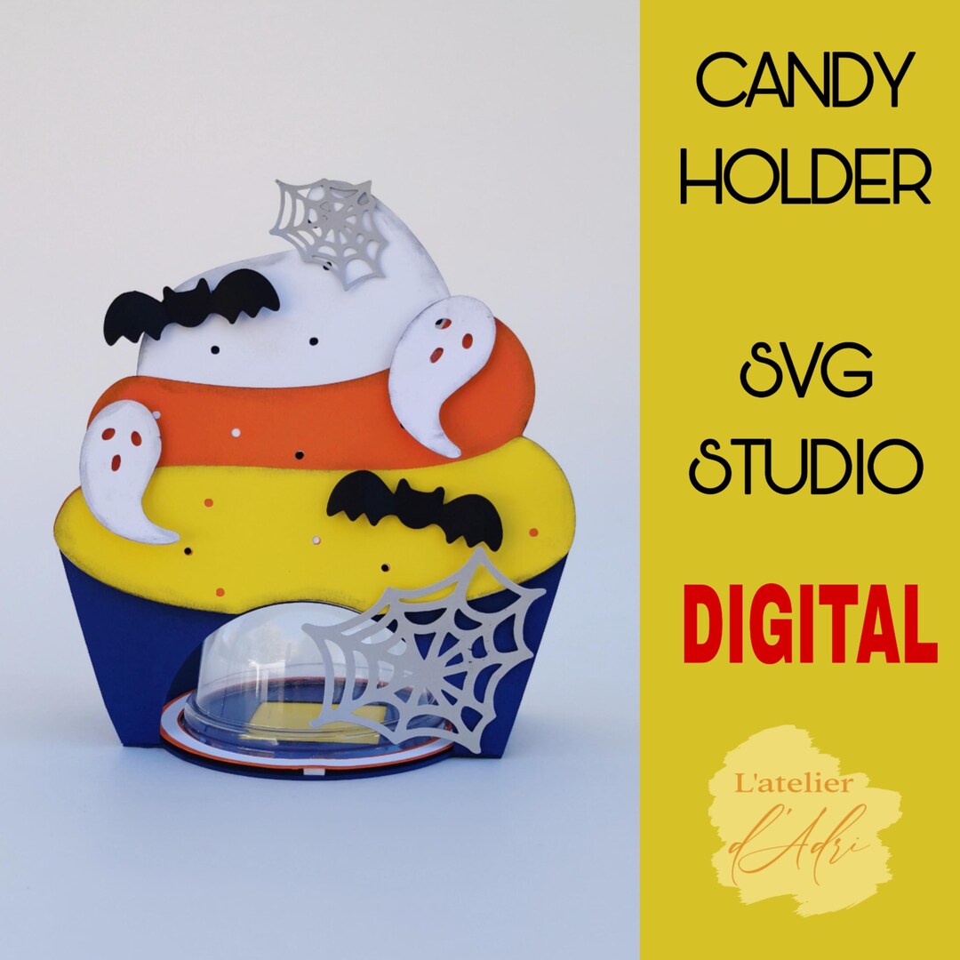 DIGITAL_ Cupcake Candy Holder/ Dome Size 8cm/ Open and Close System - Etsy