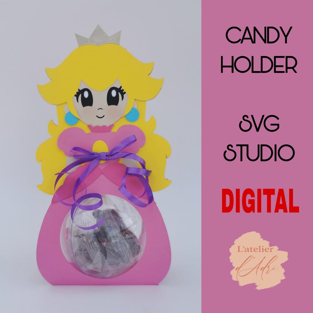 DIGITAL_ Princess Candy Holder/ Dome Size 8cm/ Open and Close System - Etsy