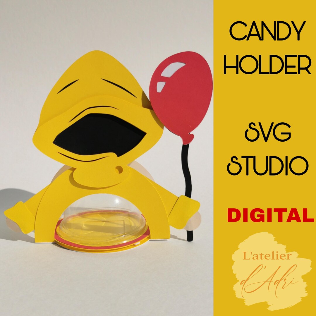 DIGITAL_ Halloween Candy Holder/ Dome Size 8cm/ Open and Close System ...