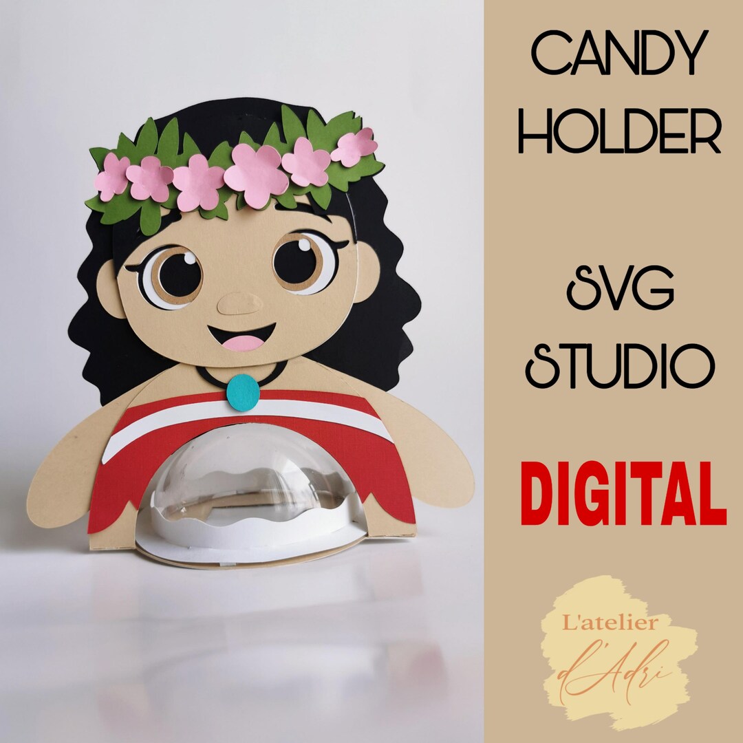 DIGITAL- Princess Candy Holder/dome Size 8cm/ Open and Close System - Etsy