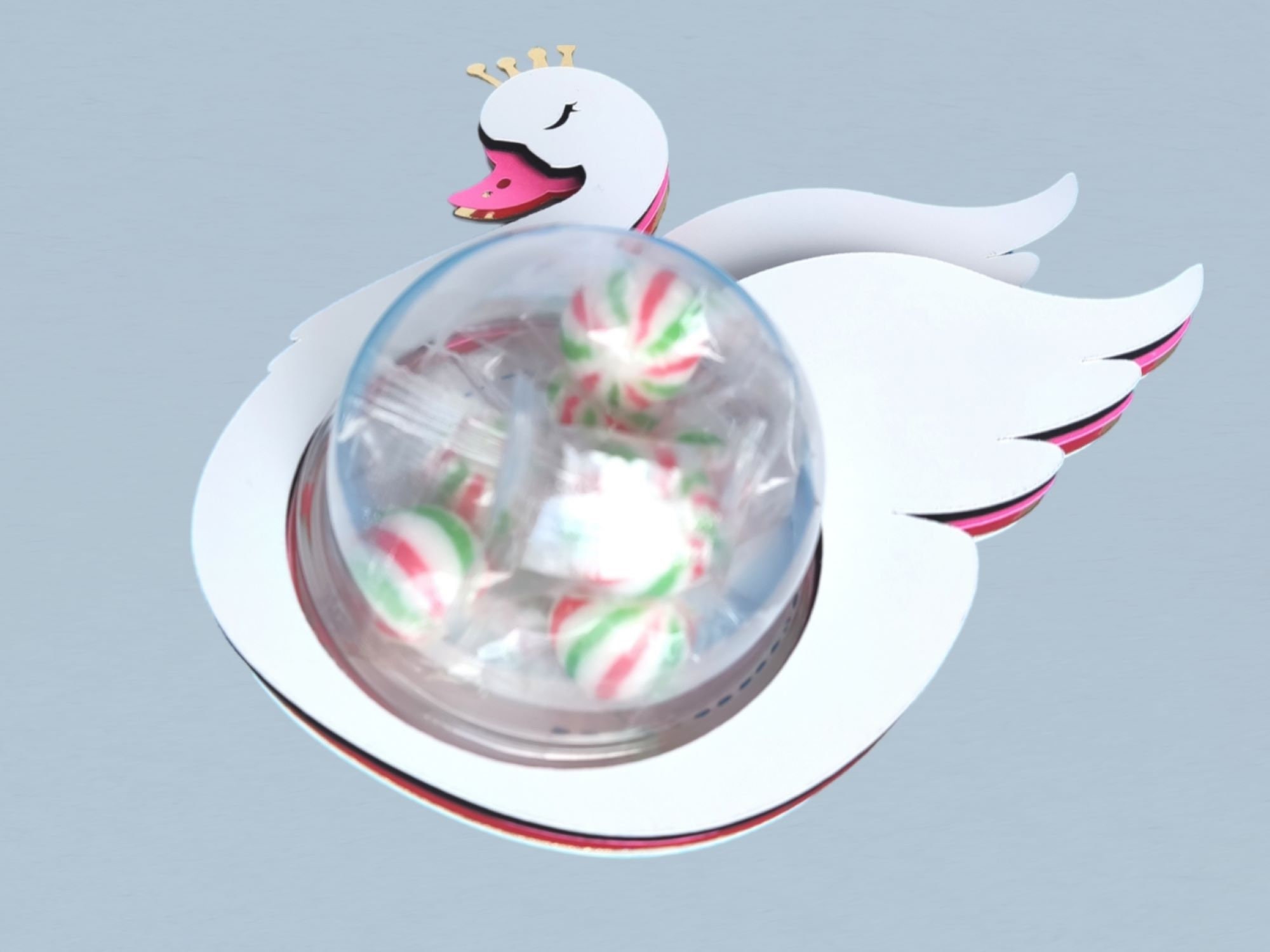 Digital-swan/ Candy Holder Swan/ Swan Cameo Studio/ Swan Svg/ - Etsy