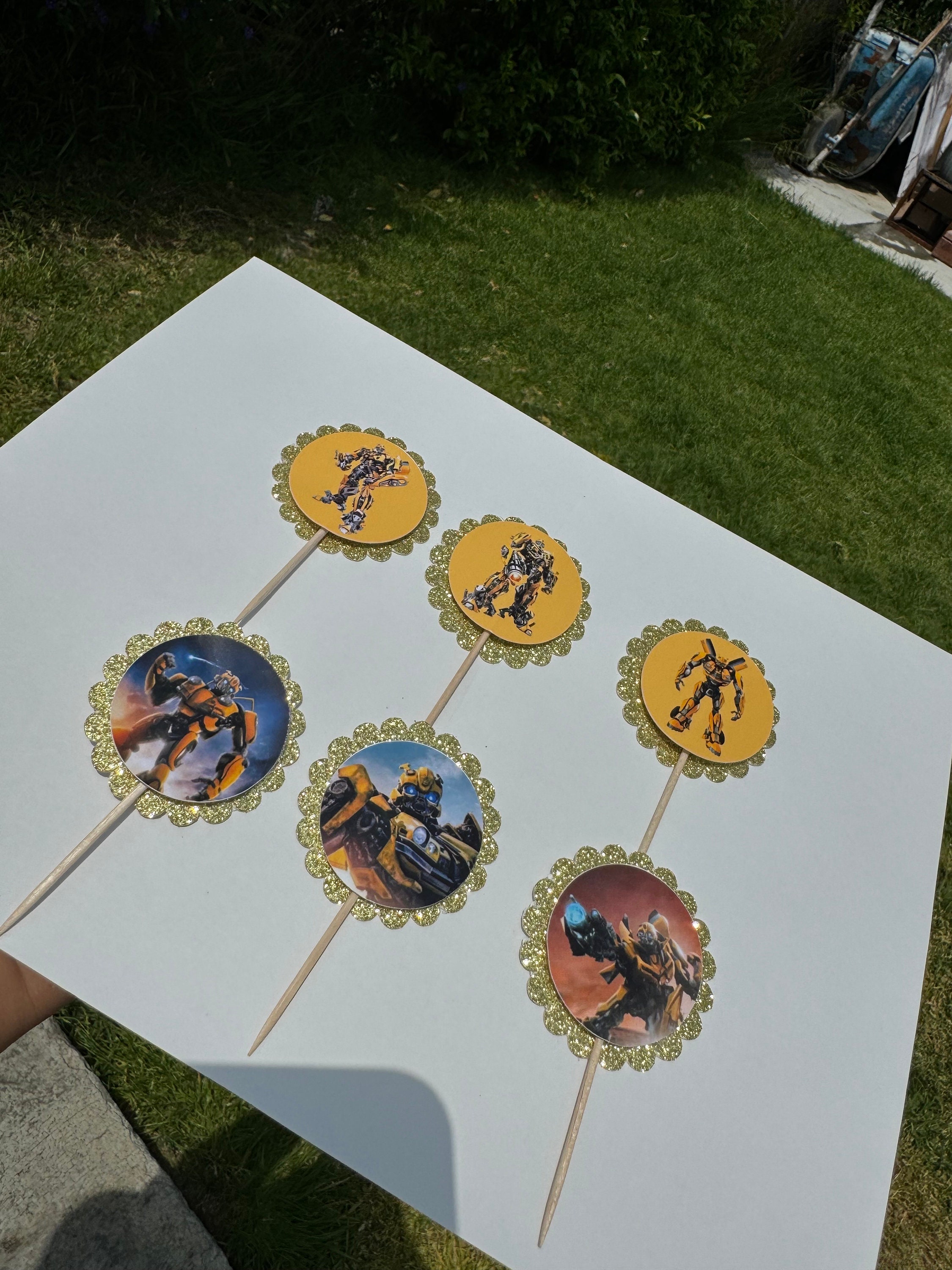 Bumblebee Transformers Cupcake Toppers, Transformers Toppers ...