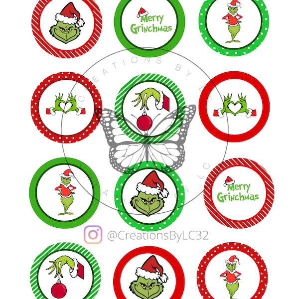 The Grinch Stickers - Etsy