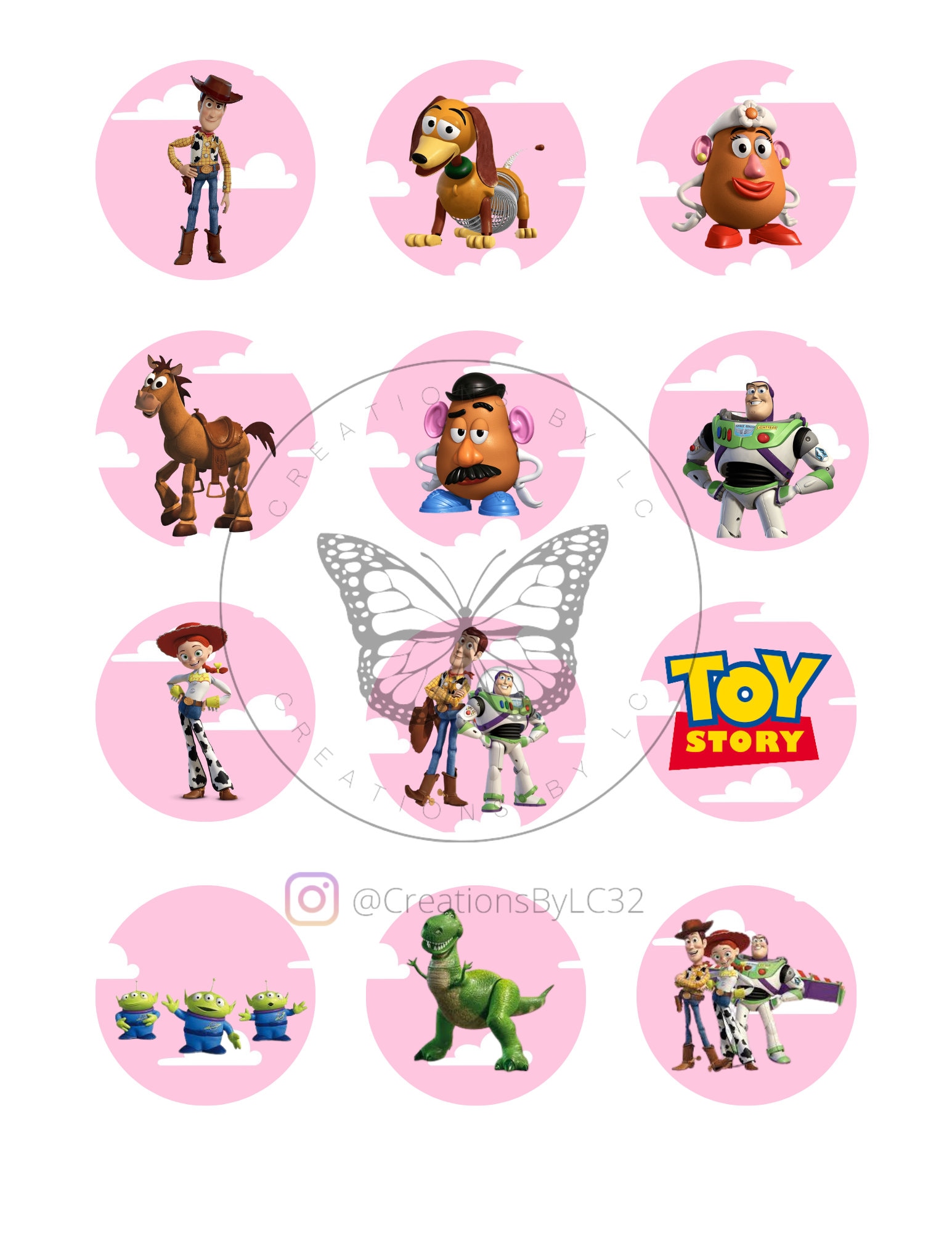 Jessie Toy Story Cupcake Toppers Jessie (Disney/Pixar Toy Story 4)