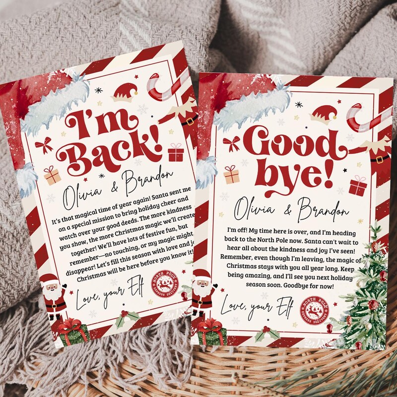 Elf on the shelf letter return - Etsy.de