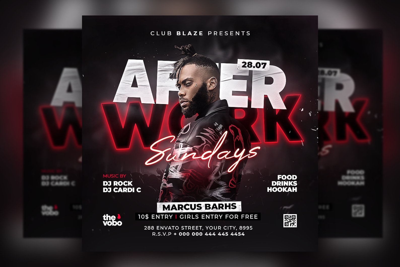 EDITABLE Party Flyer Club Flyer Template Night Club DIY - Etsy