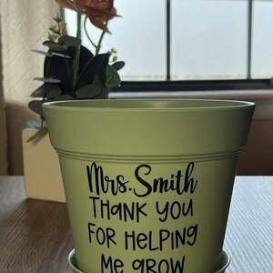 Teacher Appreciation Gift- Personalized Pot With Seeds - Etsy