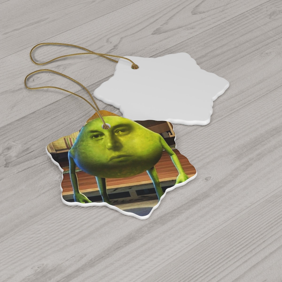 Elon Musk Mike Wazowski Christmas Tree Ornament Funny Holiday ...