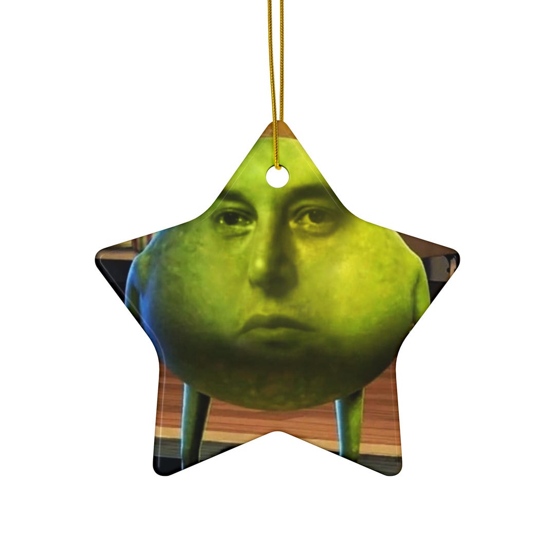 Elon Musk Mike Wazowski Christmas Tree Ornament - Funny Holiday ...