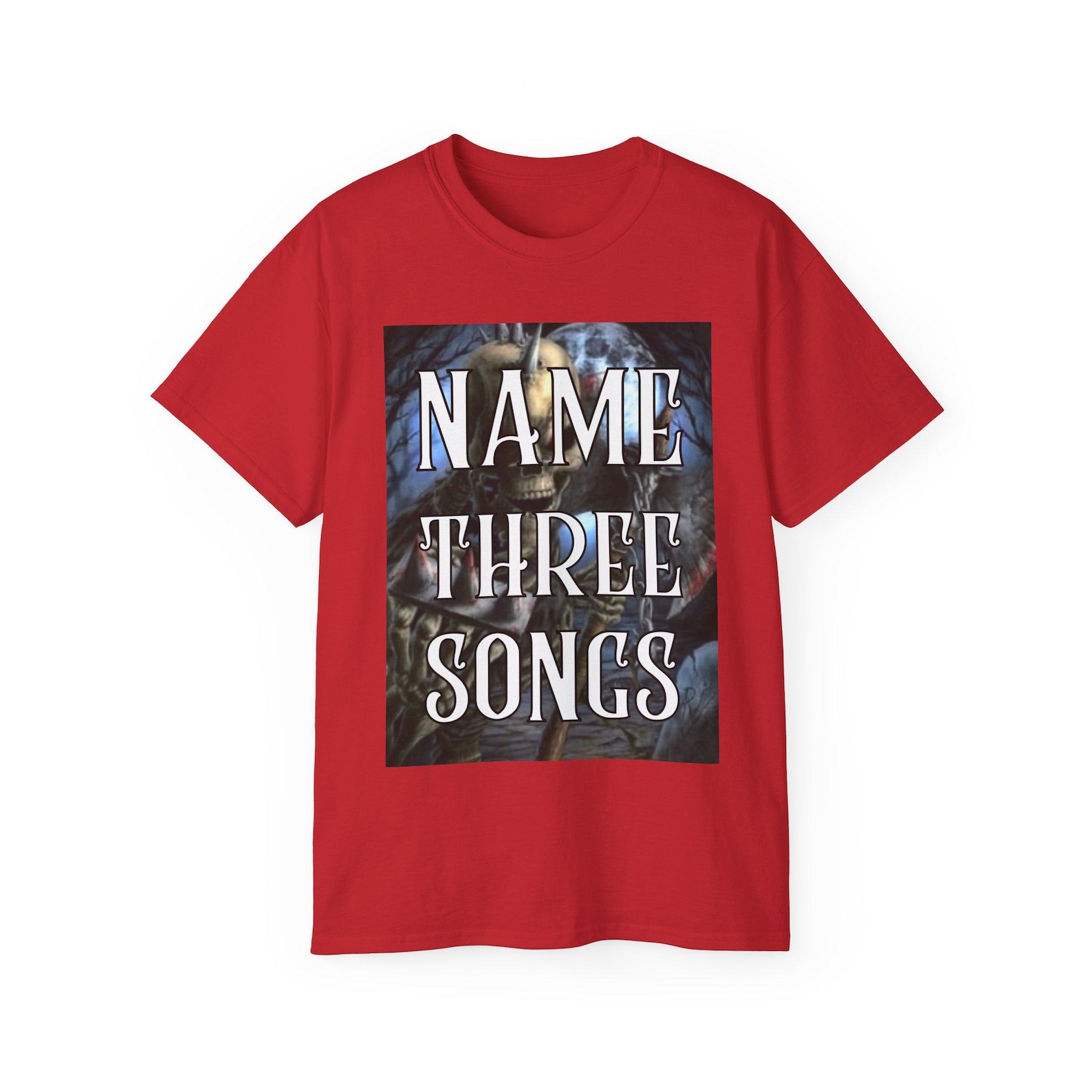 Name Three Songs - Funny Quote Meme - Music Fan Band Merch - Mansplain ...