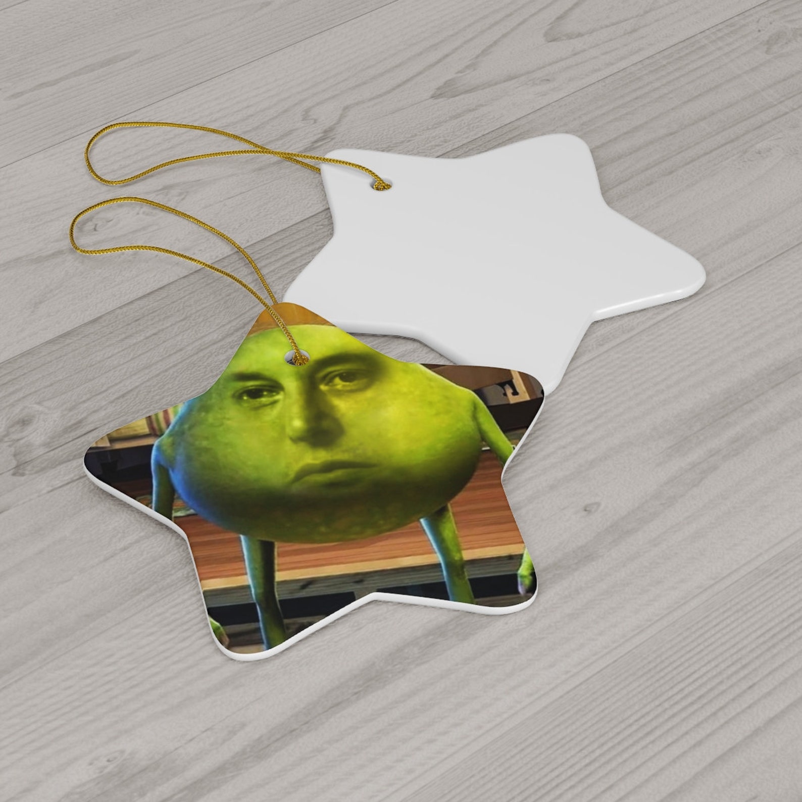 Elon Musk Mike Wazowski Christmas Tree Ornament Funny Holiday ...