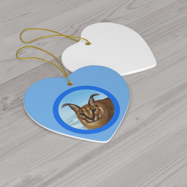 Big Floppa Christmas Tree Ornament Funny Meme Holiday Decoration Cute ...