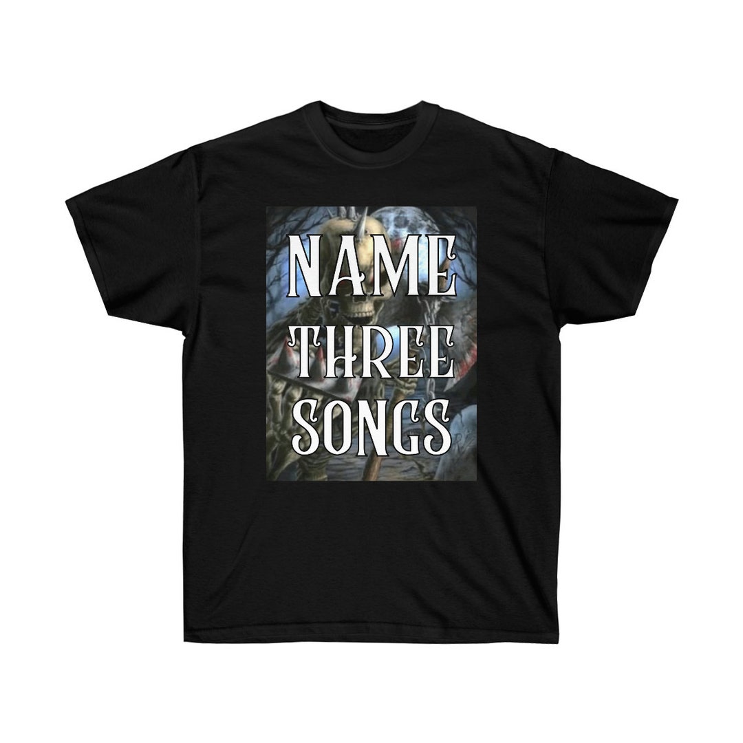 Name Three Songs - Funny Quote Meme - Music Fan Band Merch - Mansplain ...