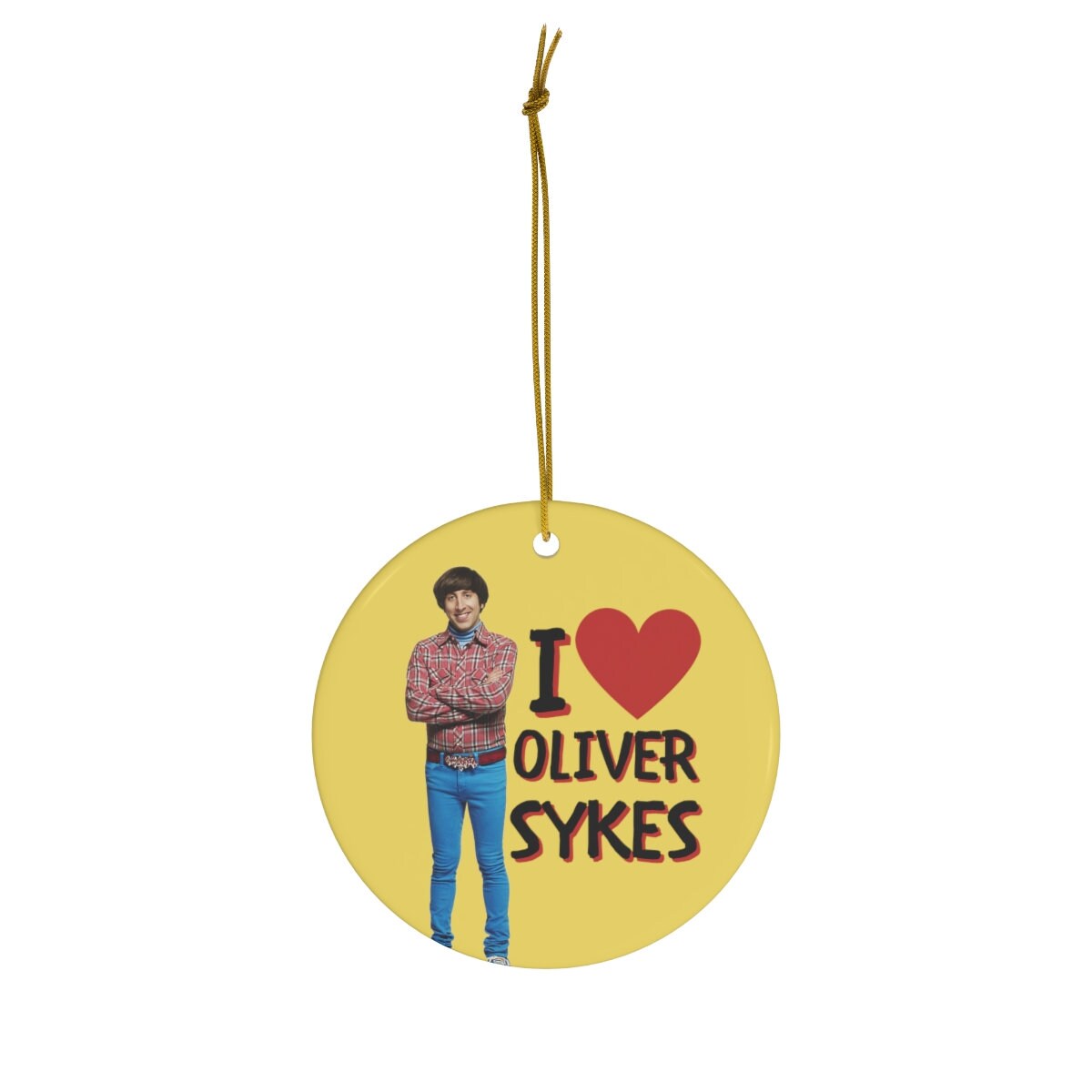 Oli Sykes Howard Big Bang Theory Christmas Tree Ornament BMTH Holiday ...
