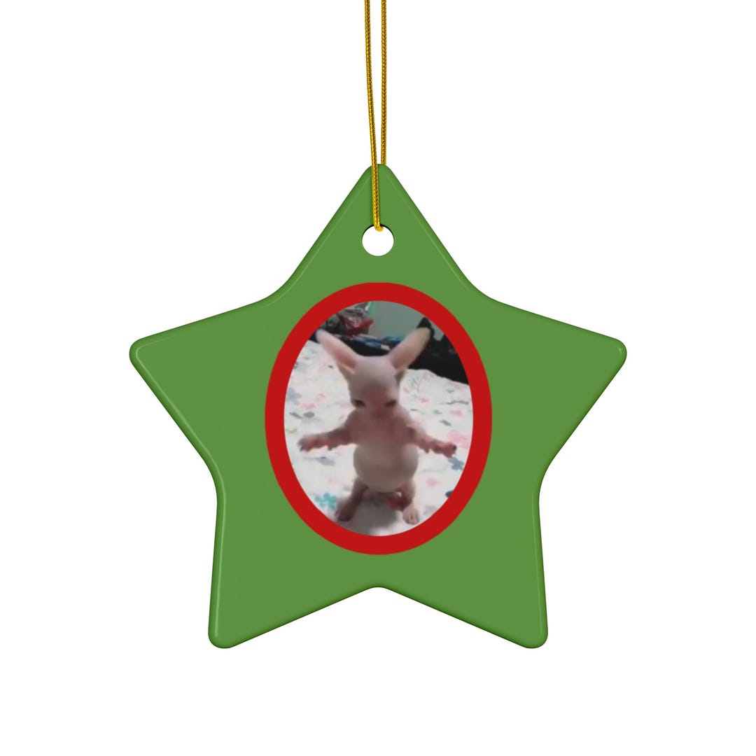 Baby Bingus Christmas Tree Ornament - Funny Meme Holiday Decoration ...