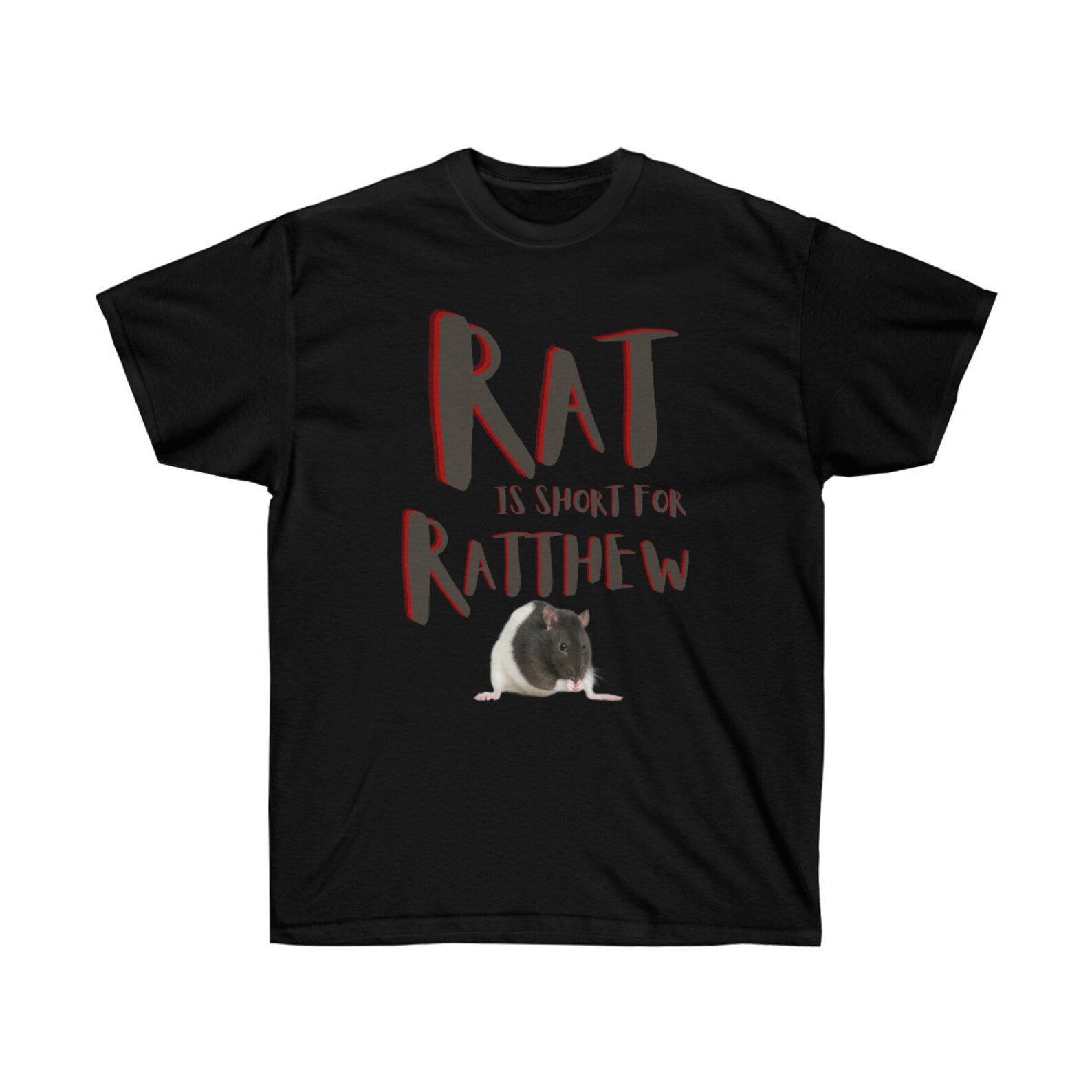 Rat is Short for Ratthew - Viral Meme - Funny Ironic Joke Gag Gift ...